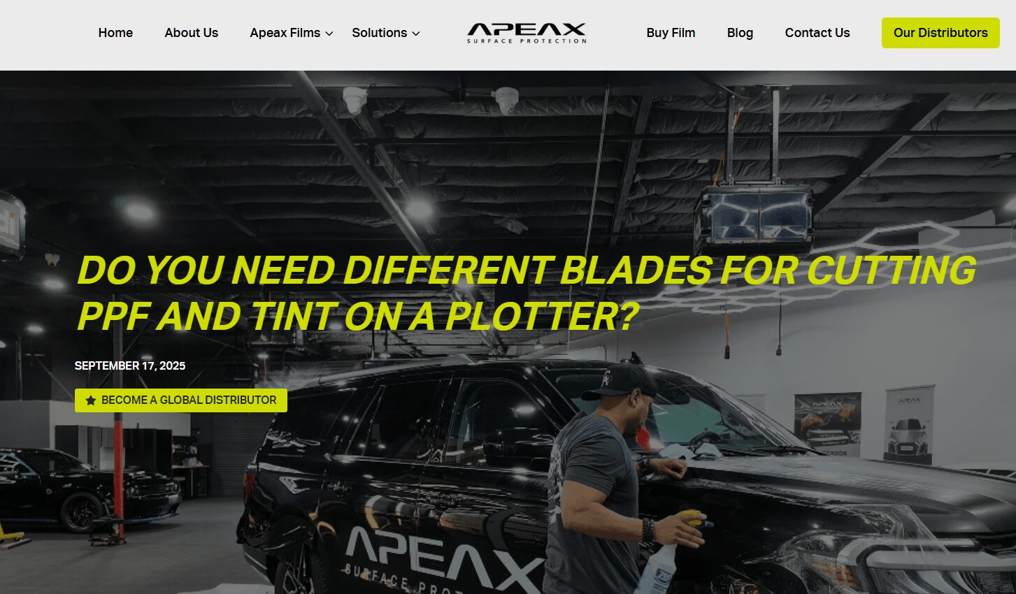 Do You Need Different Blades for Cutting PPF and Tint on a Plotter?